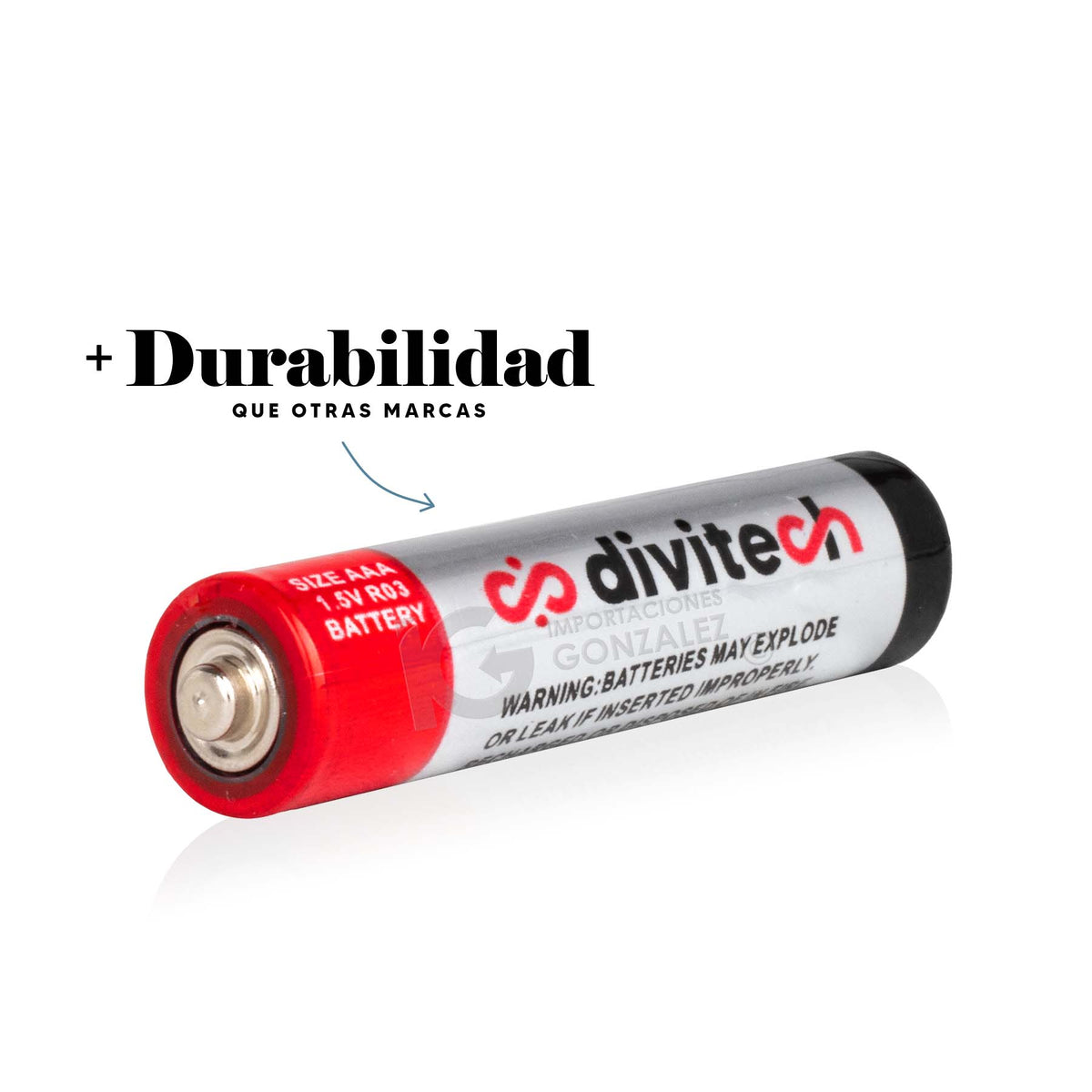 Pila Divitech AAA Presentación Barra Con 60 Baterías Elbare-0010 – Importaciones González